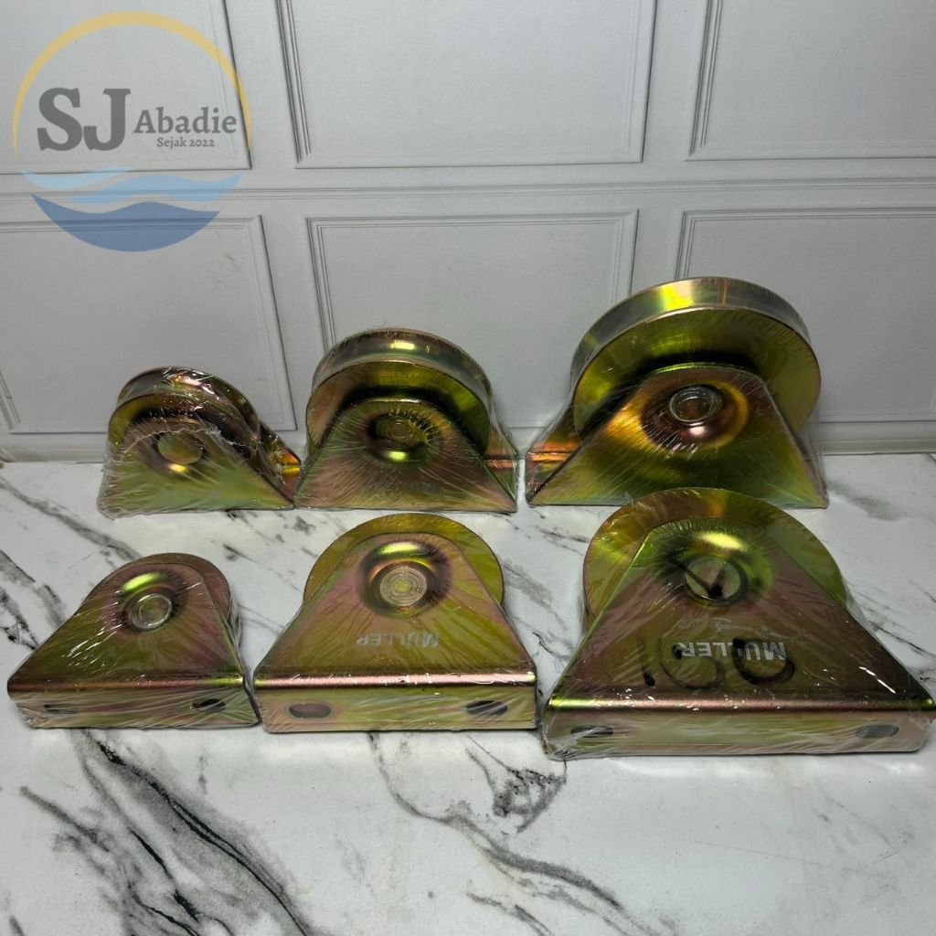 Jual (1 PC) MULLER Roda Pagar Besi Bearing Rigid / Only 60 80 100 mm ...