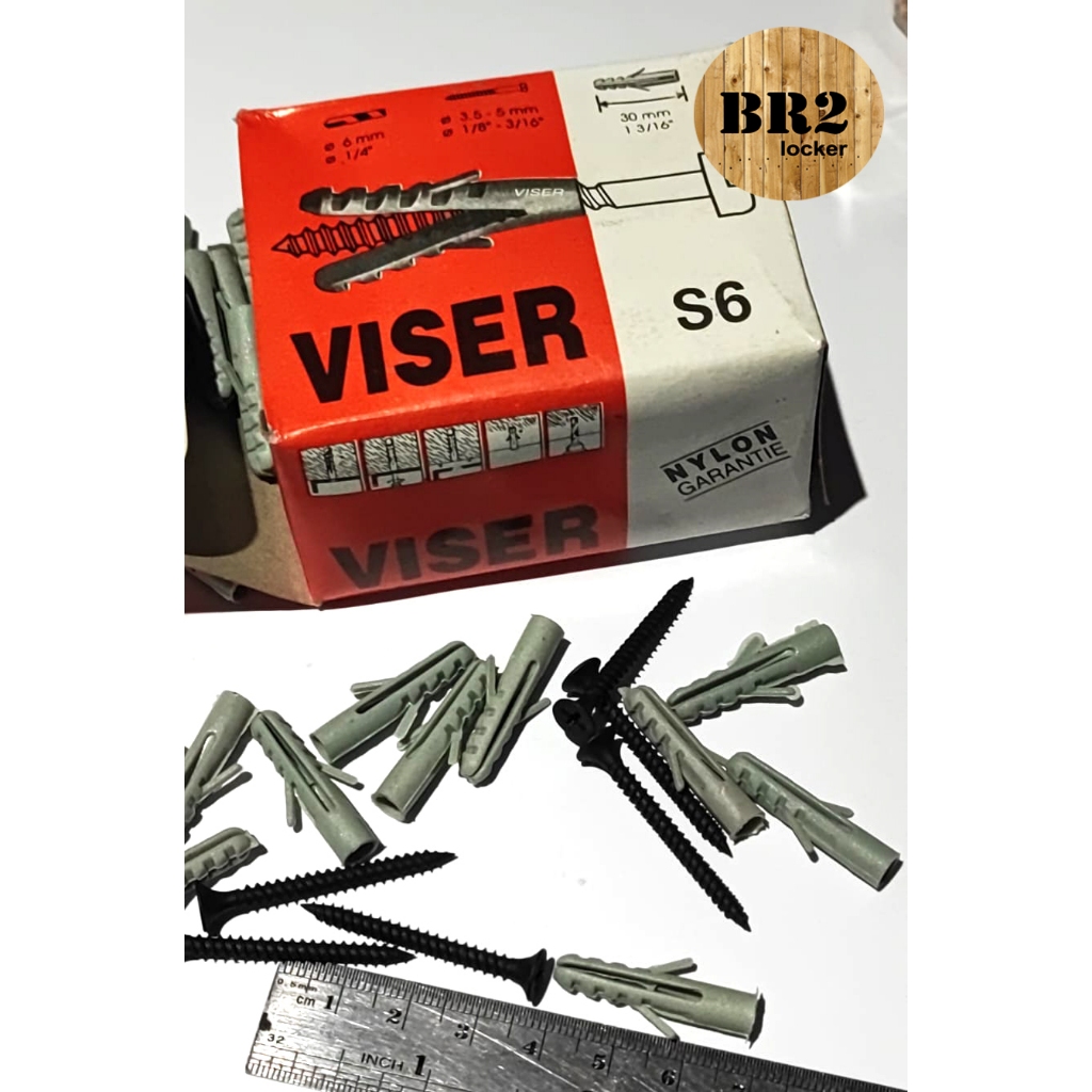 Jual Viser S6 dan sekrup FH 6 x 1.5 hitam - 1 kotak 100 pcs | Shopee ...
