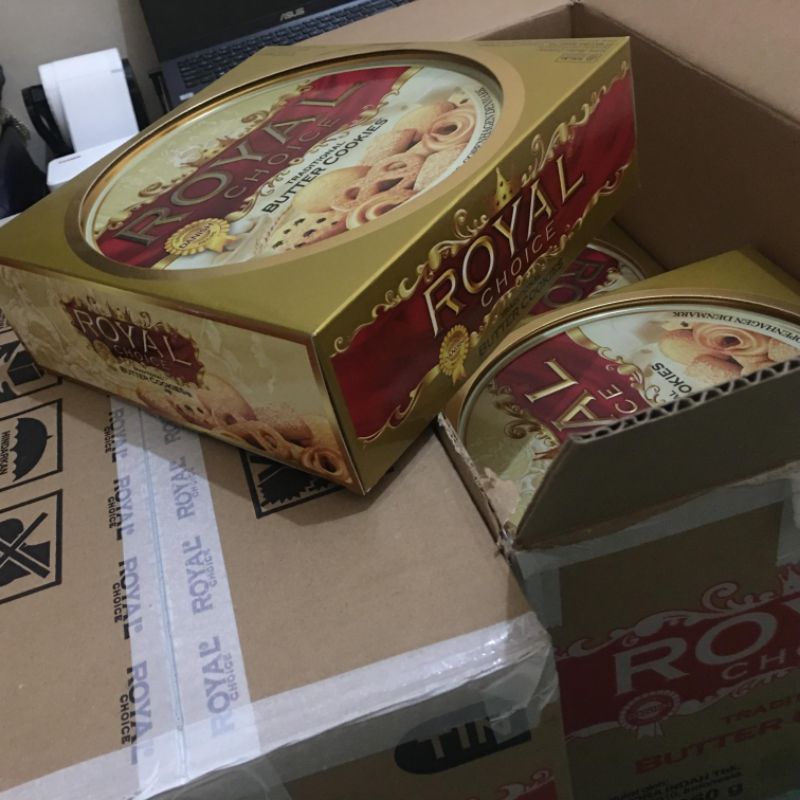 Jual ROYAL CHOICE BUTTER COOKIES 960gr 1 Karton | Kaleng Besar 1 dus ...