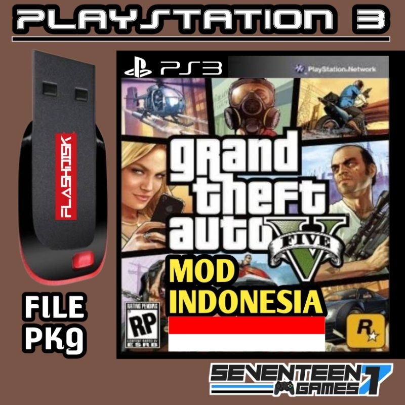 Jual GTA V Mod Indonesia Game Ps3 Cfw Hfw Hen Gembox Bitbox | Shopee ...