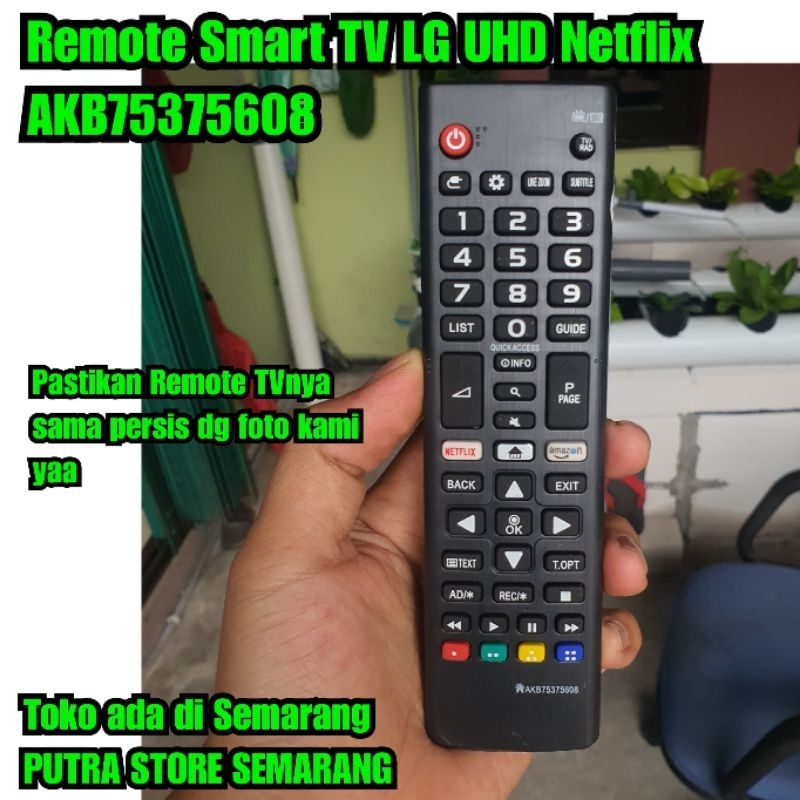 Jual Remote Smart TV LG UHD Smart TV Netflix AKB75375608 Remot TV LG ...