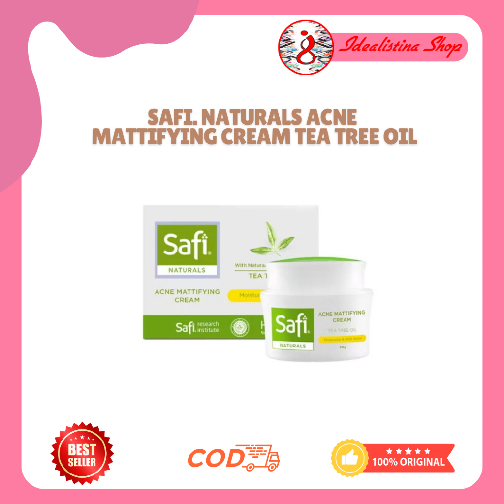 Jual Safi Naturals Acne Mattifying Cream Tea Tree Oil 20 Gr | Shopee ...