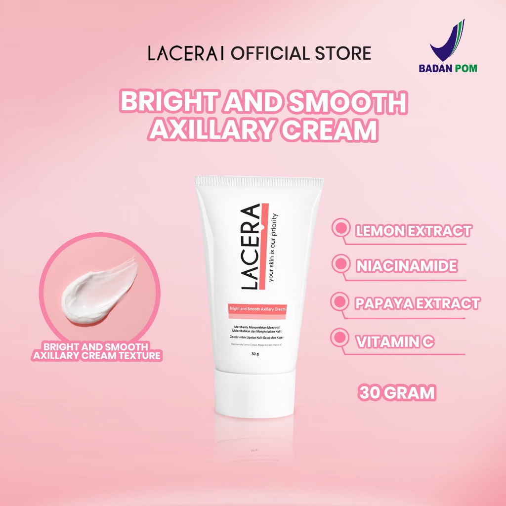 Jual Lacera Bright and Smooth Axillary Cream 30 G - Pencerah Ketiak ...