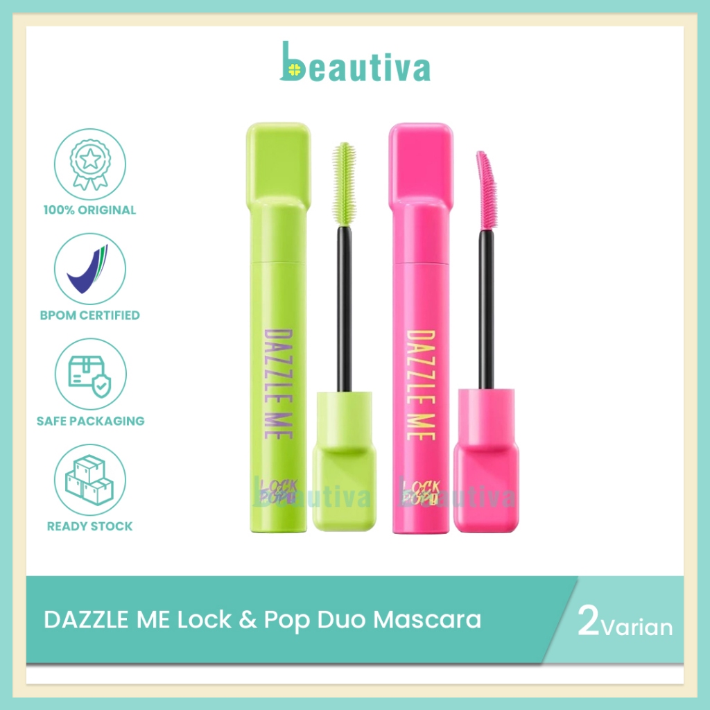 Jual DAZZLE ME Lock & Pop! Duo Mascara | Shopee Indonesia