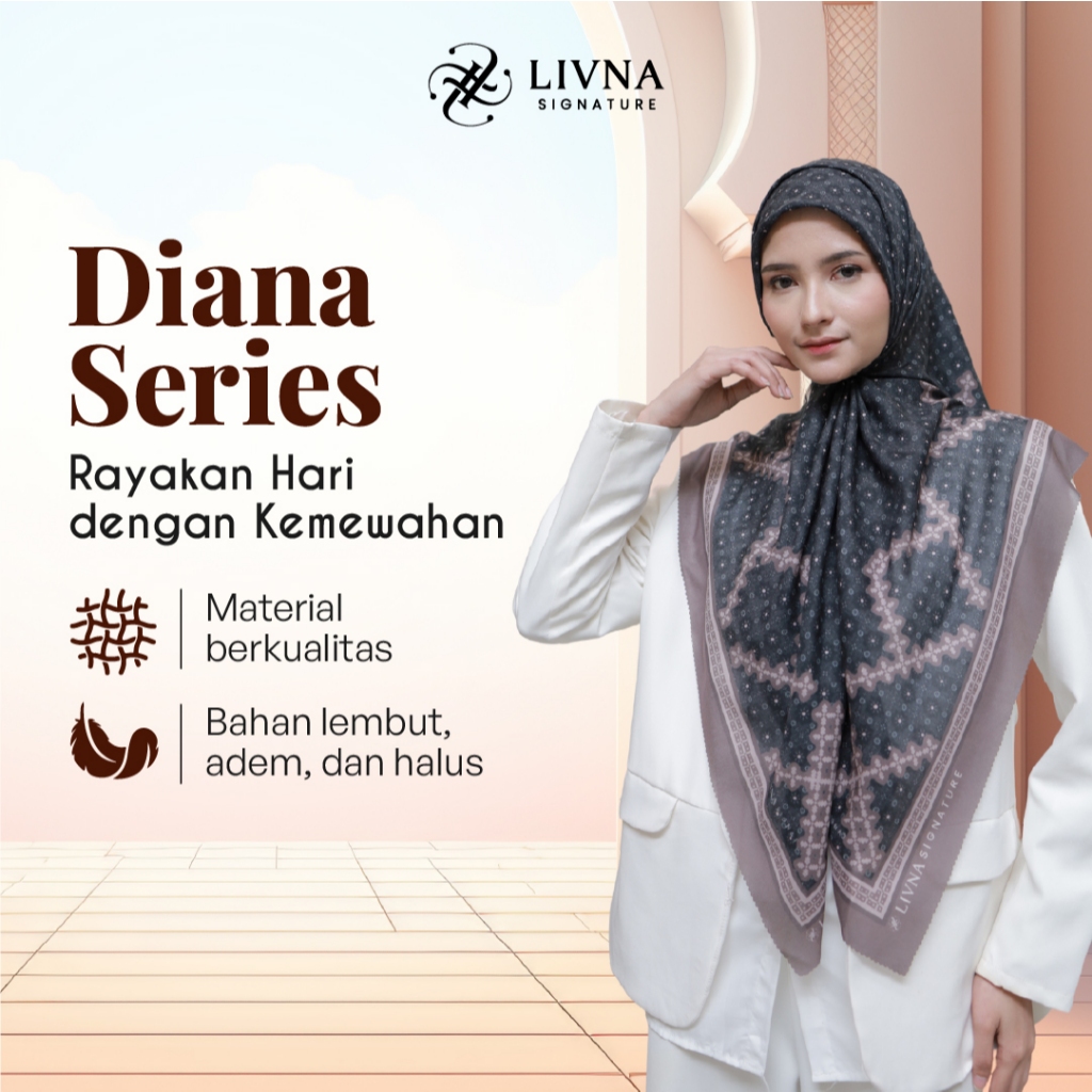 Jual Hijab Segi Empat Voal Premium LIVNA Signature - Ukuran 115x115 cm ...