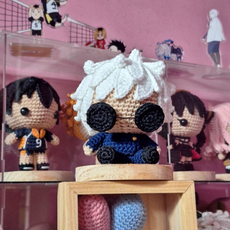 Jual Gojo Satoru (Jujutsu Kaisen) | Inspired Amigurumi Doll - Crochet ...