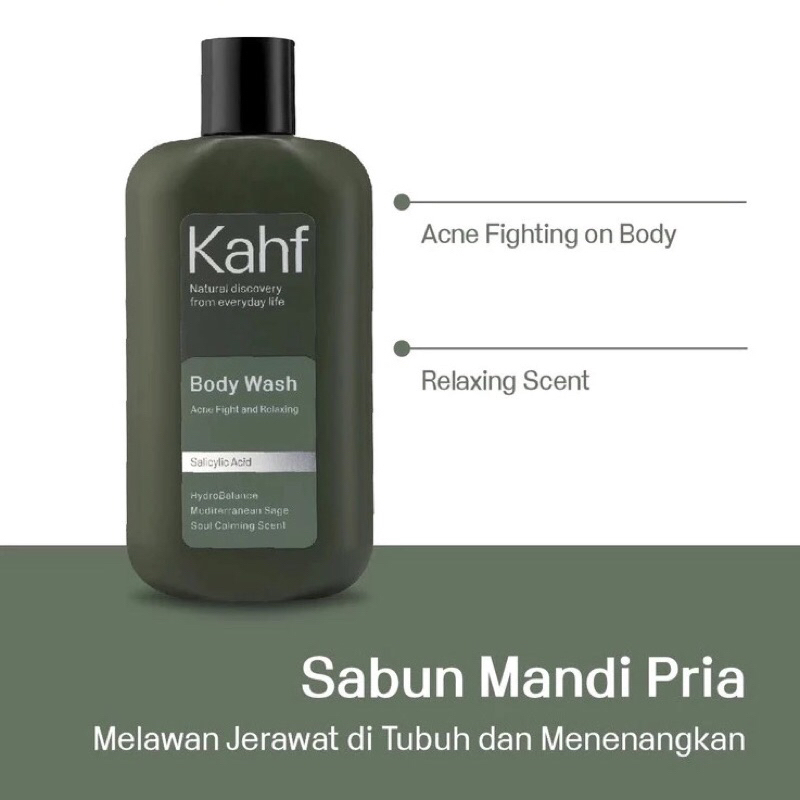 Jual Kahf Acne Fight and Relaxing Body Wash 200 ml - Sabun Mandi Pria ...