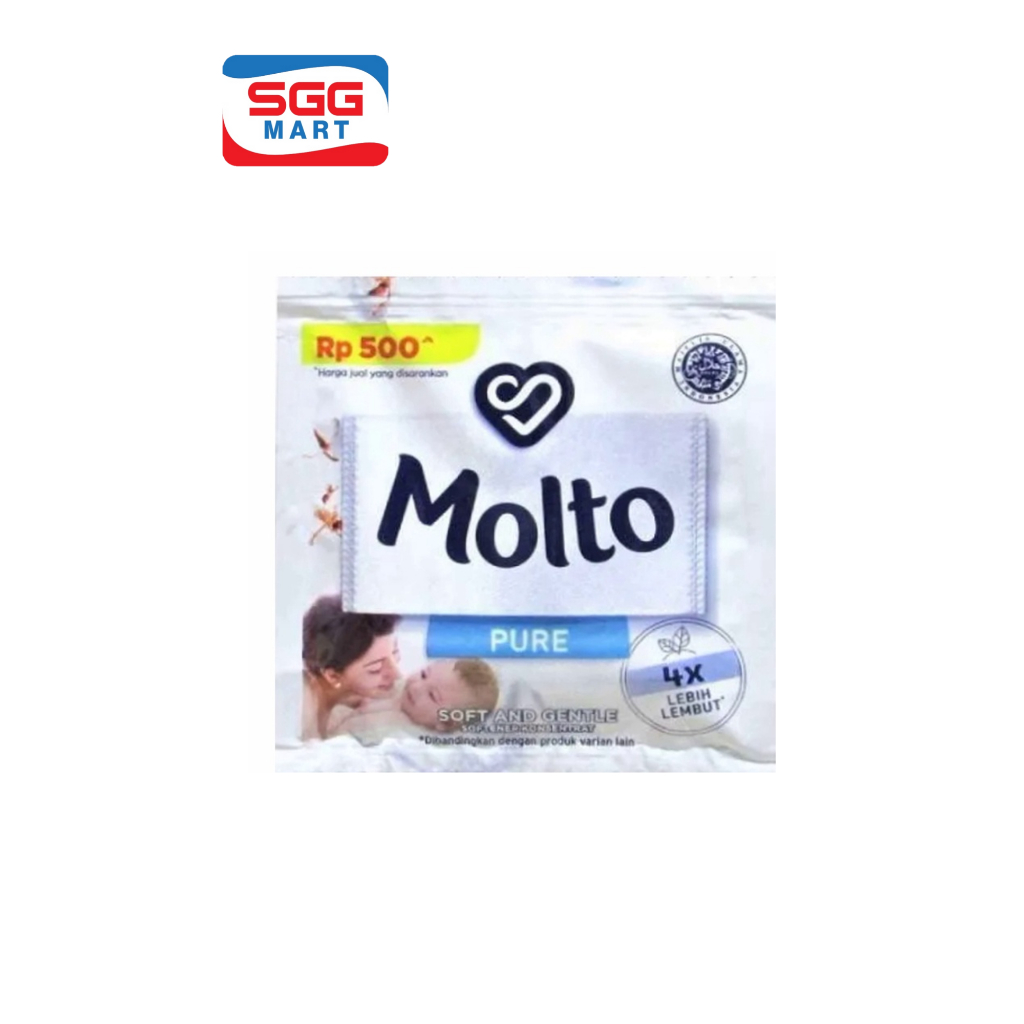 Jual Molto Pure Soft Gentle Putih 11ml x 12 sachet [1 renceng] | Shopee ...