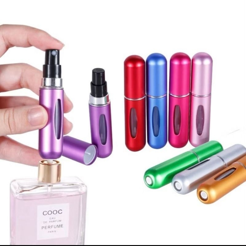 Jual Botol Parfum Refill Mini Portable 5Ml - Bottle Spray Aluminium Travel Size - Wadah Tempat ...
