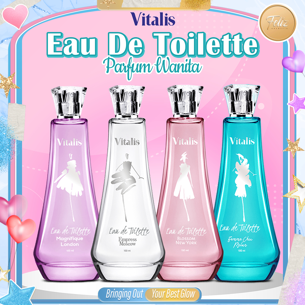 Jual * FELIZ * VITALIS Eau De Toilette Parfum Wanita 100ml | Shopee ...