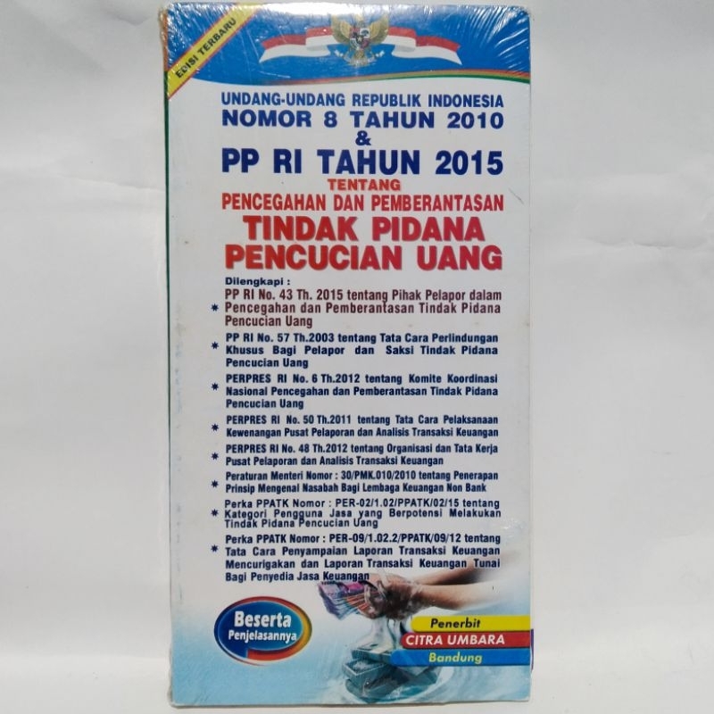 Jual Original Undang Undang No 8 Tahun 2010 PP Tahun n2015 Tentang ...