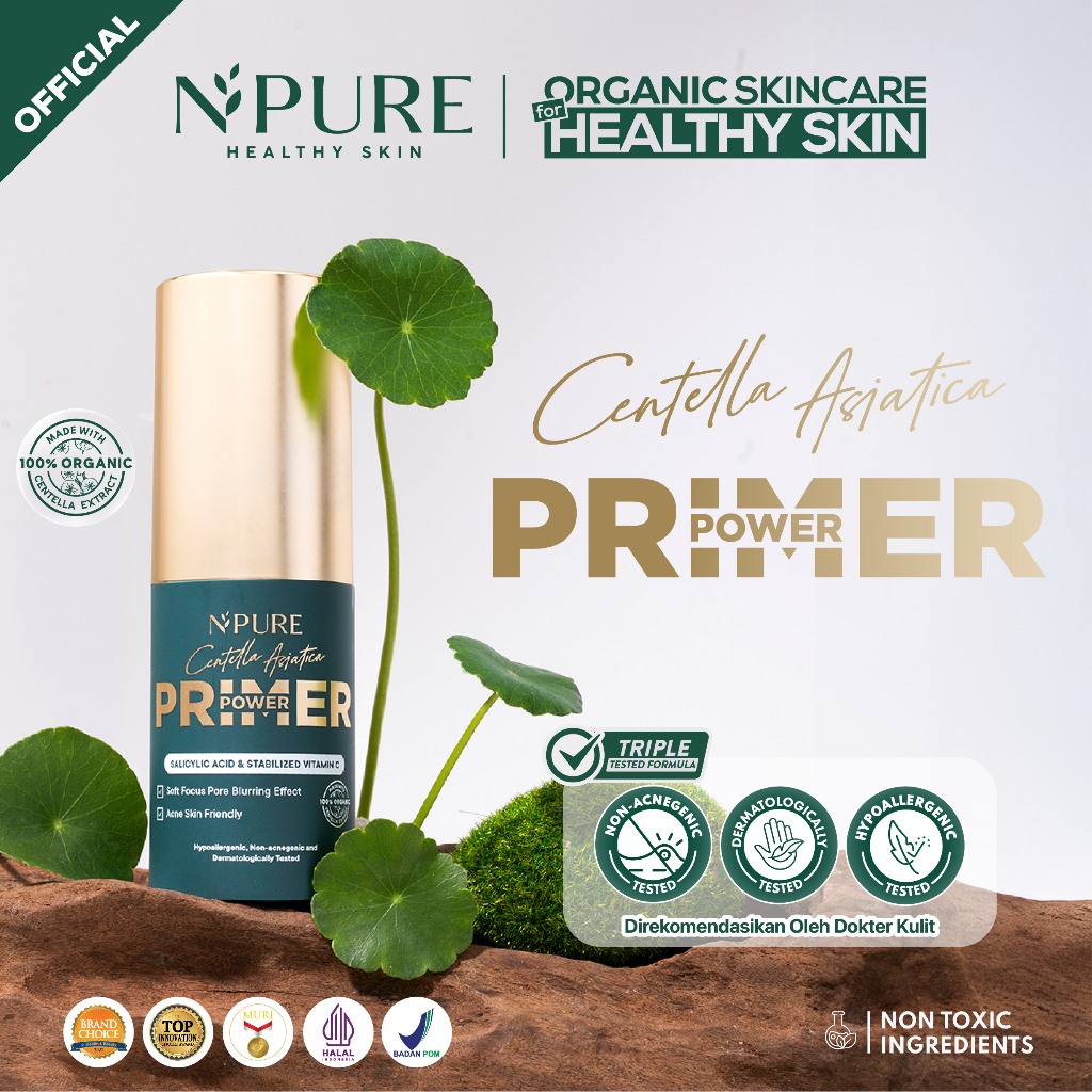 Jual NPURE Centella Asiatica Power Primer / Base Makeup / Blurring ...