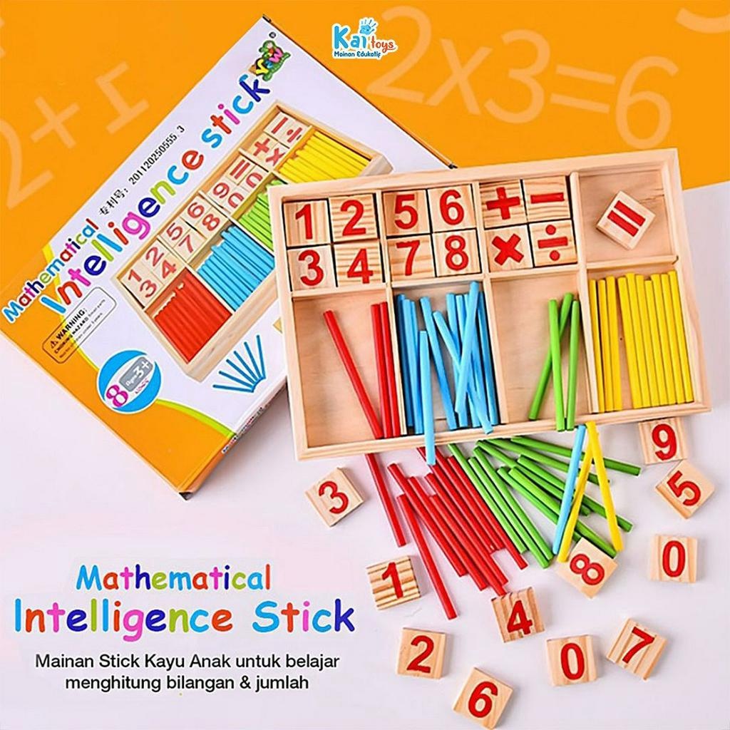 Jual Stik Hitung Warna Warni untuk Belajar Matematika / Alat Peraga ...