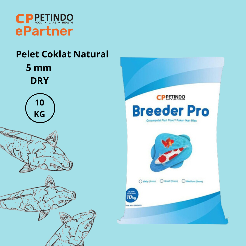 Jual CPPETINDO Breeder Pro Fish Food 5mm - 10kg | Shopee Indonesia