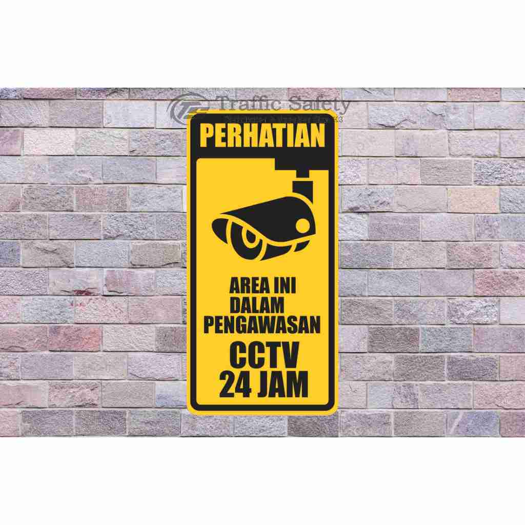 Jual Rambu cctv 24 jam 15x30 cm | Shopee Indonesia