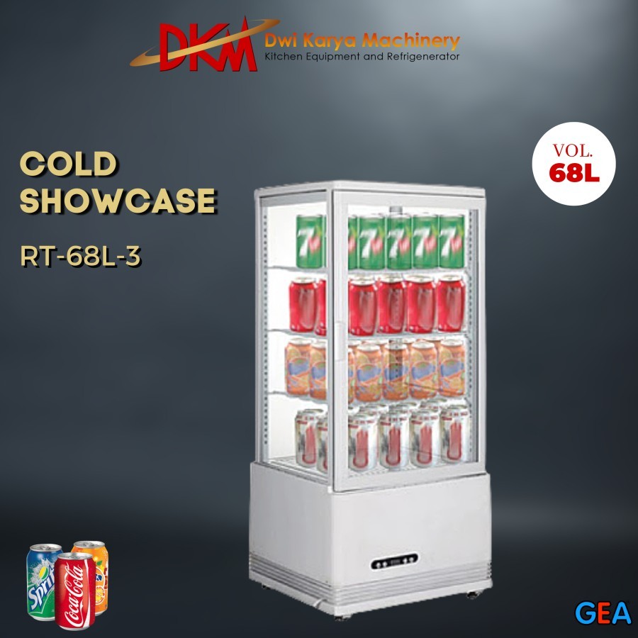 Jual GEA Cold Showcase Lemari Pendingin Minuman RT-68L-3 | Shopee Indonesia