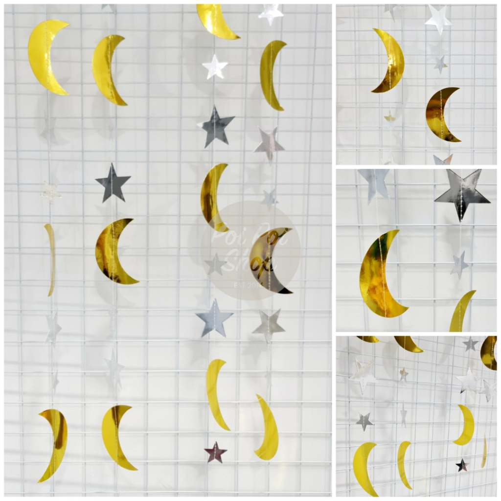 Jual Tirai Backdrop Idul Fitri Bulan Bintang 2D Hiasan Ramadhan ...