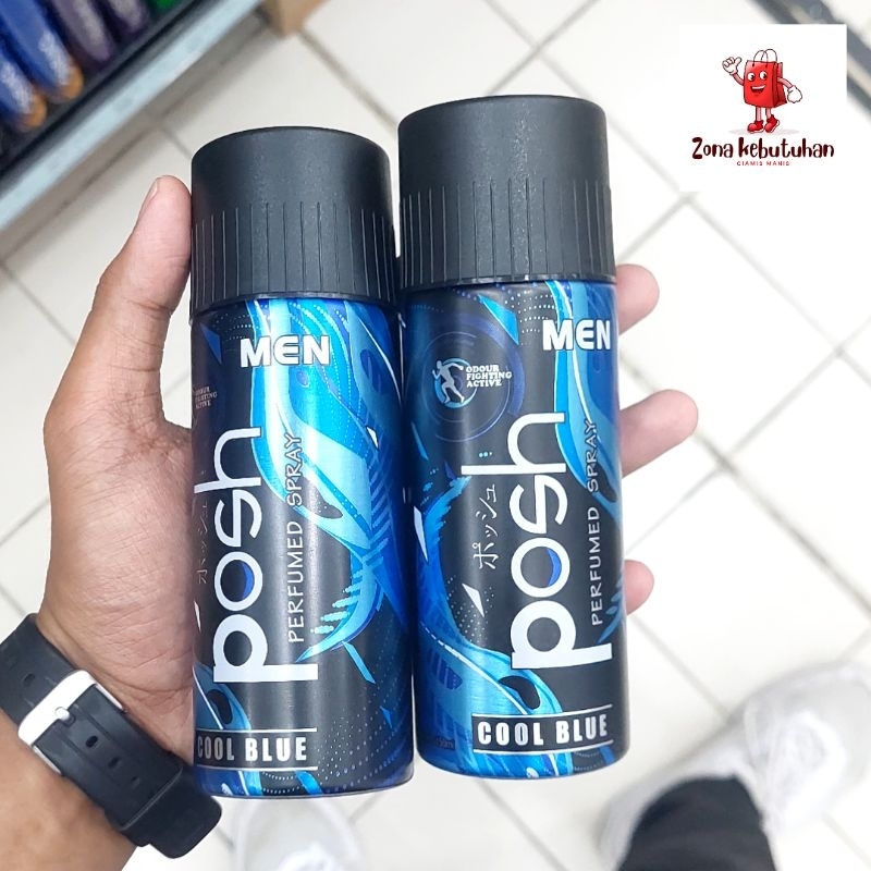 Jual Posh Men Cool Blue 150ml – Parfum Spray Pria, Aroma Maskulin ...