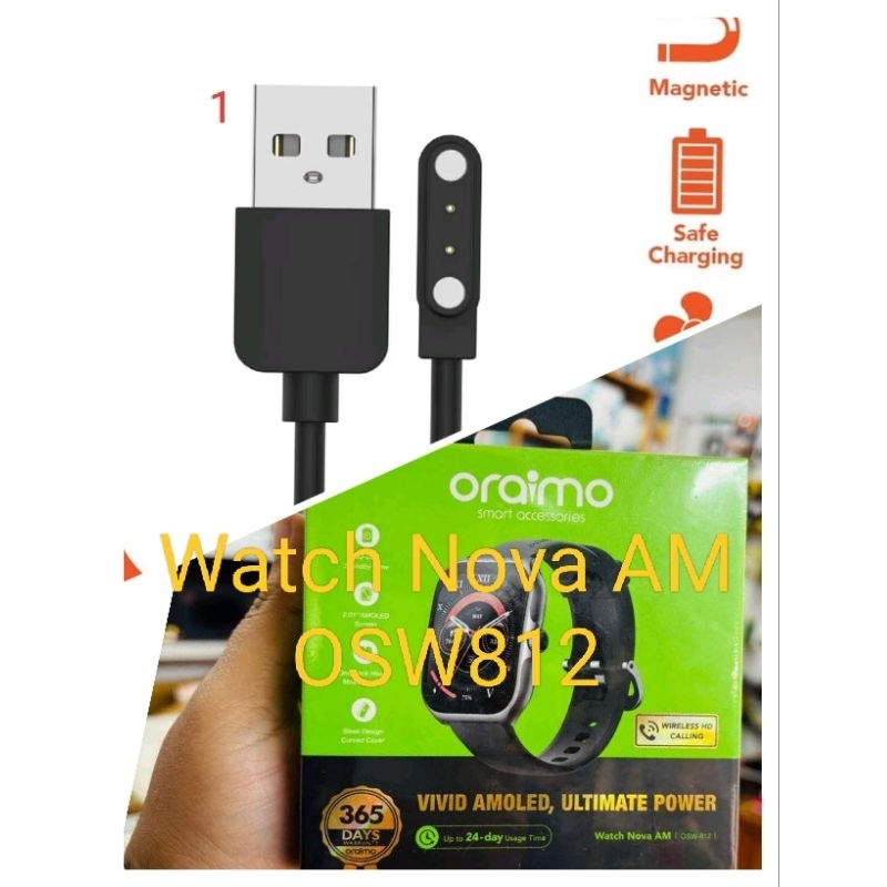 Jual Oraimo Watch Nova AM OSW-812 Kabel Charger Smartwatch Oraimo OSW ...