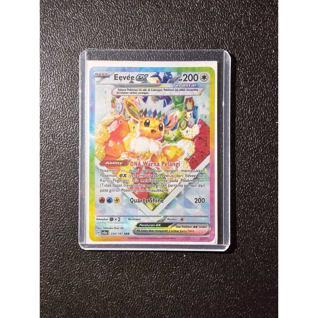 Jual Pokemon TCG Indonesia - Eevee ex (SAR) - 224/187 - Festival Terastal ex (SV8a) | Shopee ...