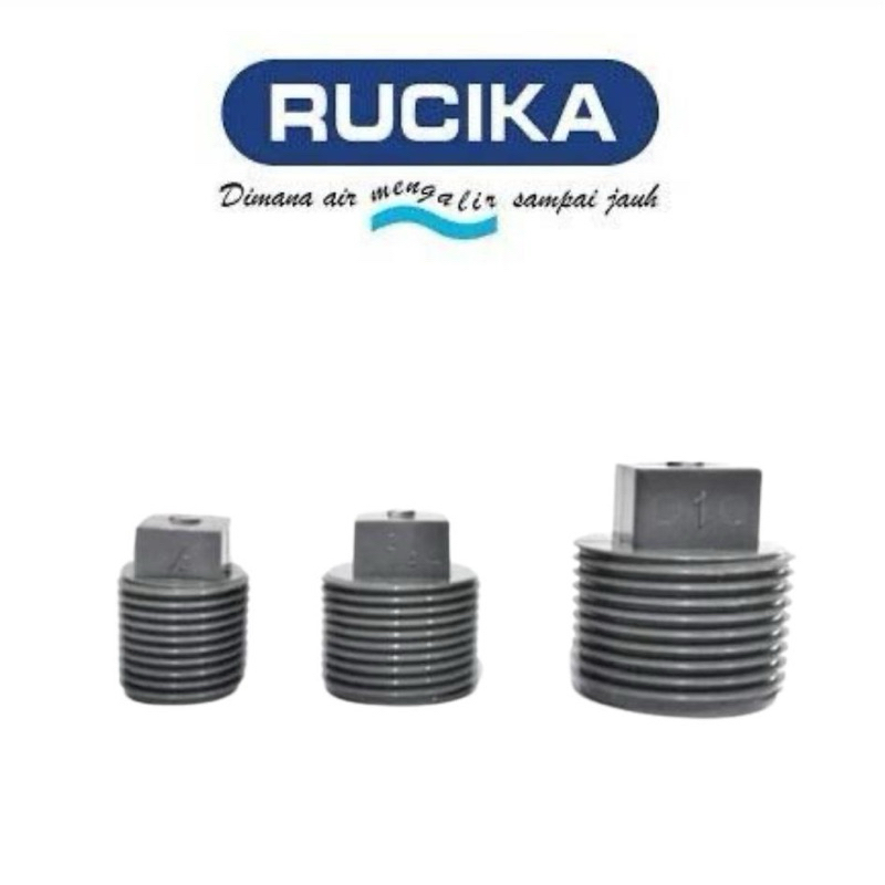 Jual plug penutup lubang kran / dof drat luar 1/2” 3/4” 1” rucika ...