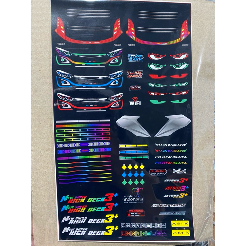 Jual STIKER BASURI DESAIN BARU MINIATUR BUS | Shopee Indonesia