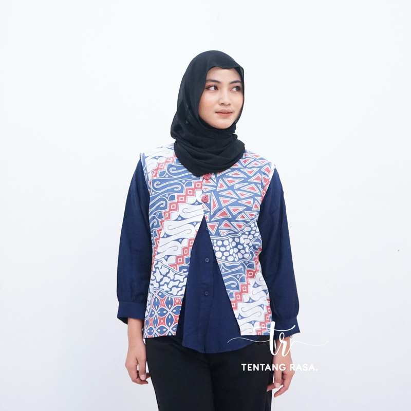Jual (LAST STOCK SALE) Vest Batik Kancing Premium | Shopee Indonesia