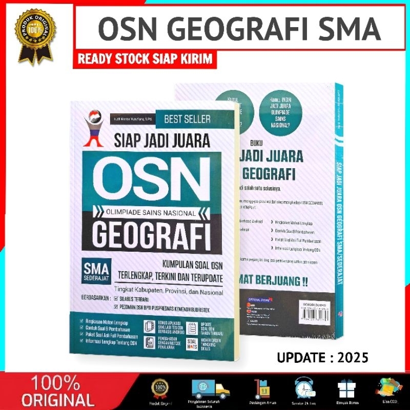 Jual BUKU OSN GEOGRAFI SMA | Siap Jadi Juara Olimpiade Sains Nasional Geografi SMA | Shopee ...