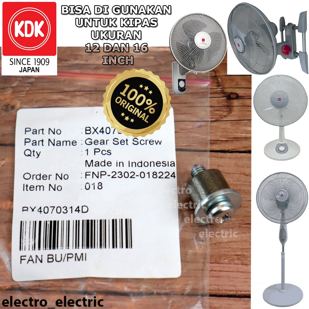 Jual KDK Baut Gemuk Gear Box Kipas Angin Original | Shopee Indonesia