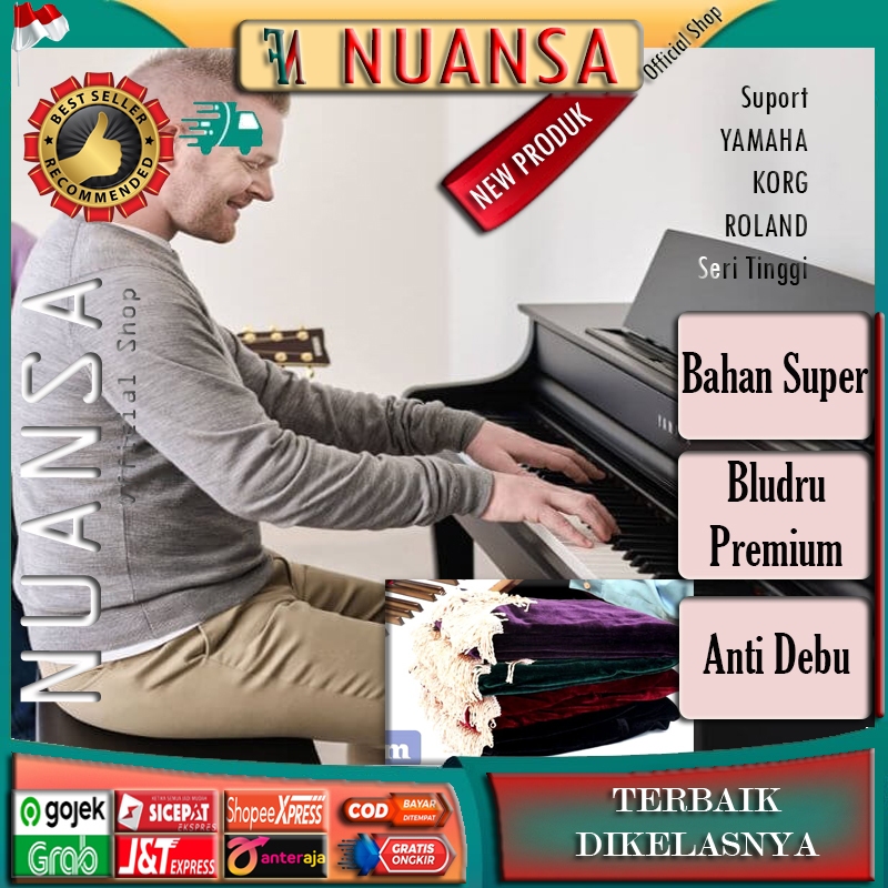 Jual COVER Piano Digital YAMAHA P45, P125, ARIUS, YDP S34, YDP S54, Roland FP 30 Bahan Anti Debu ...