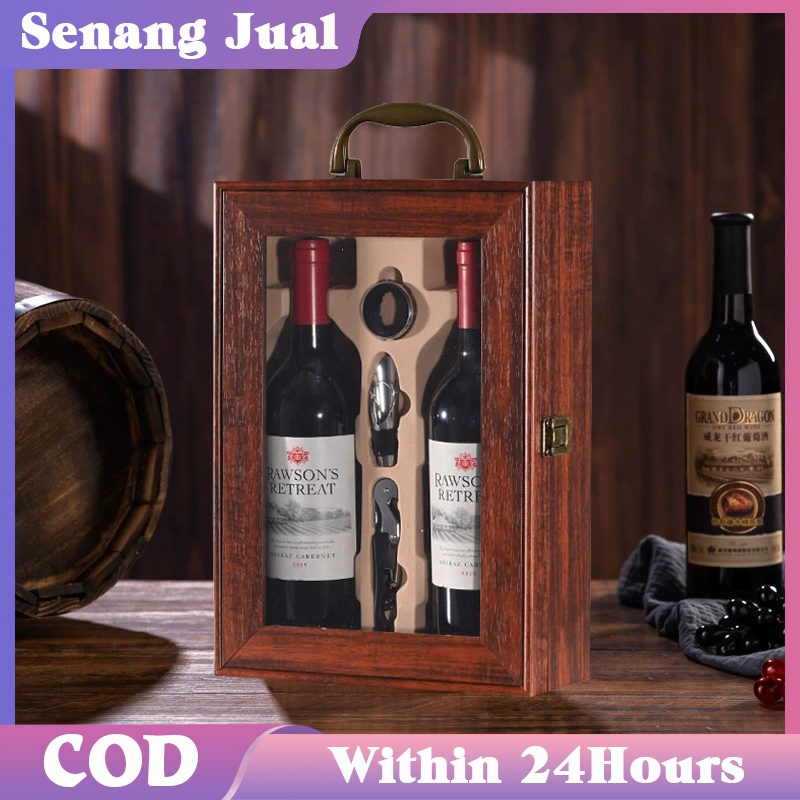 Jual Gift Box Wine Open A Window / Dua Botol Kotak Hadiah Anggur ...