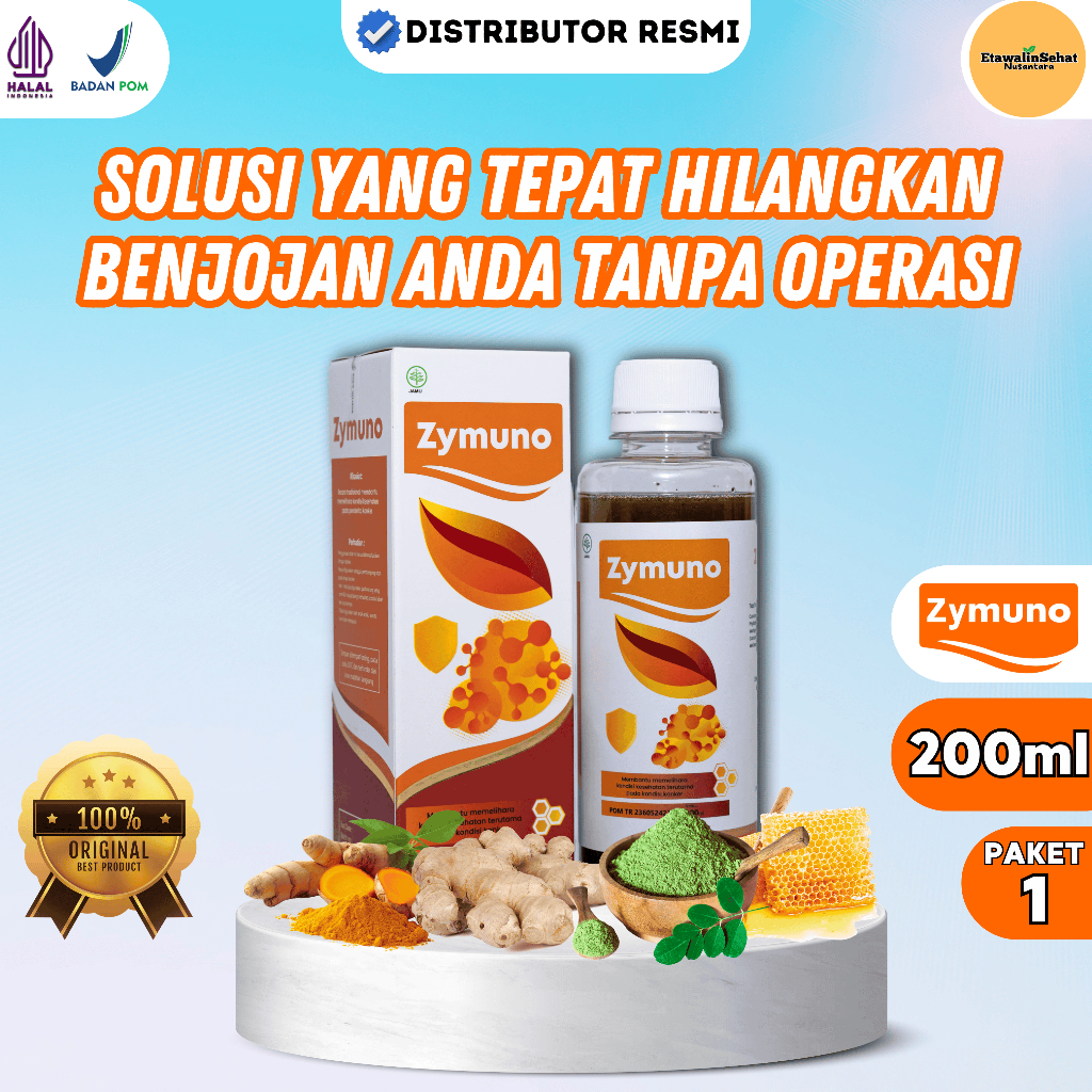 Jual ZYMUNO ORIGINAL MURAH - Madu Herbal Obat Benjolan Original Solusi ...