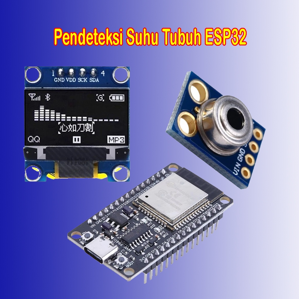 Jual ESP32 Temperature Scanner with OLED Display (MLX90614) | Shopee ...