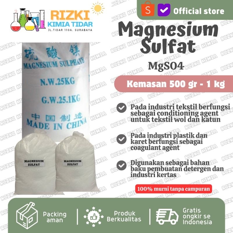 Jual Garam Inggris Magnesium Sulfat MgSO4 Epsom Salt | Shopee Indonesia