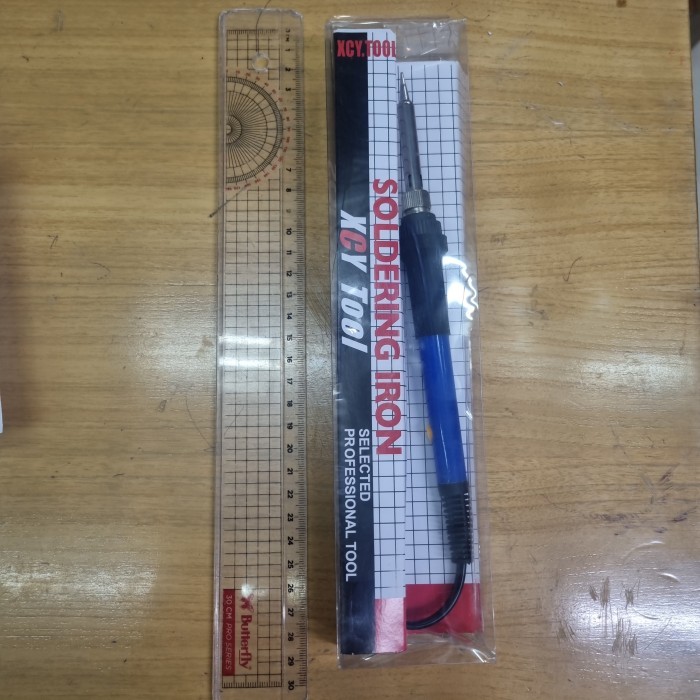Jual soldering iron solder xcy tool 60w 60watt 220v +solder listrik ...