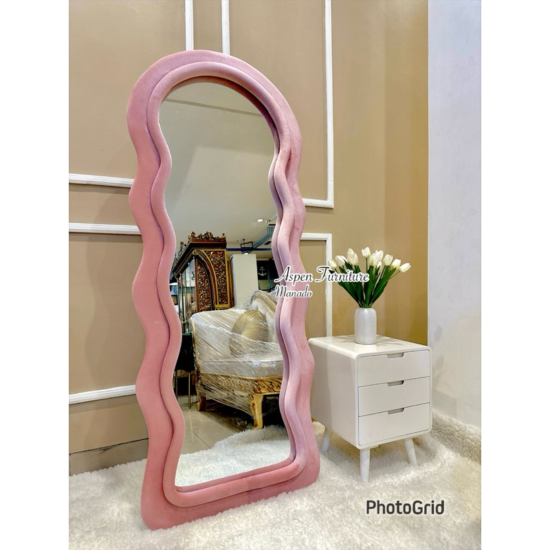 Jual standing mirror aestetic (khusus manado) | Shopee Indonesia
