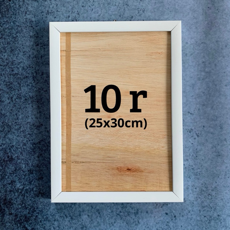 Jual Bingkai figura foto 10r frame putih minimalis hiasan dinding ...