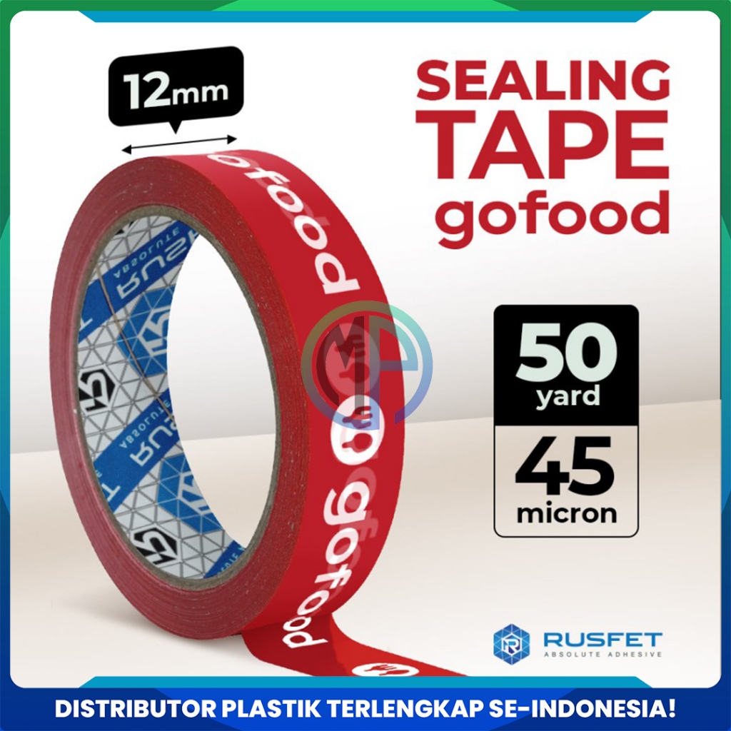 Jual Lakban Selotip Isolatip Kecil 12mm x 50yard Printing GoFood ...