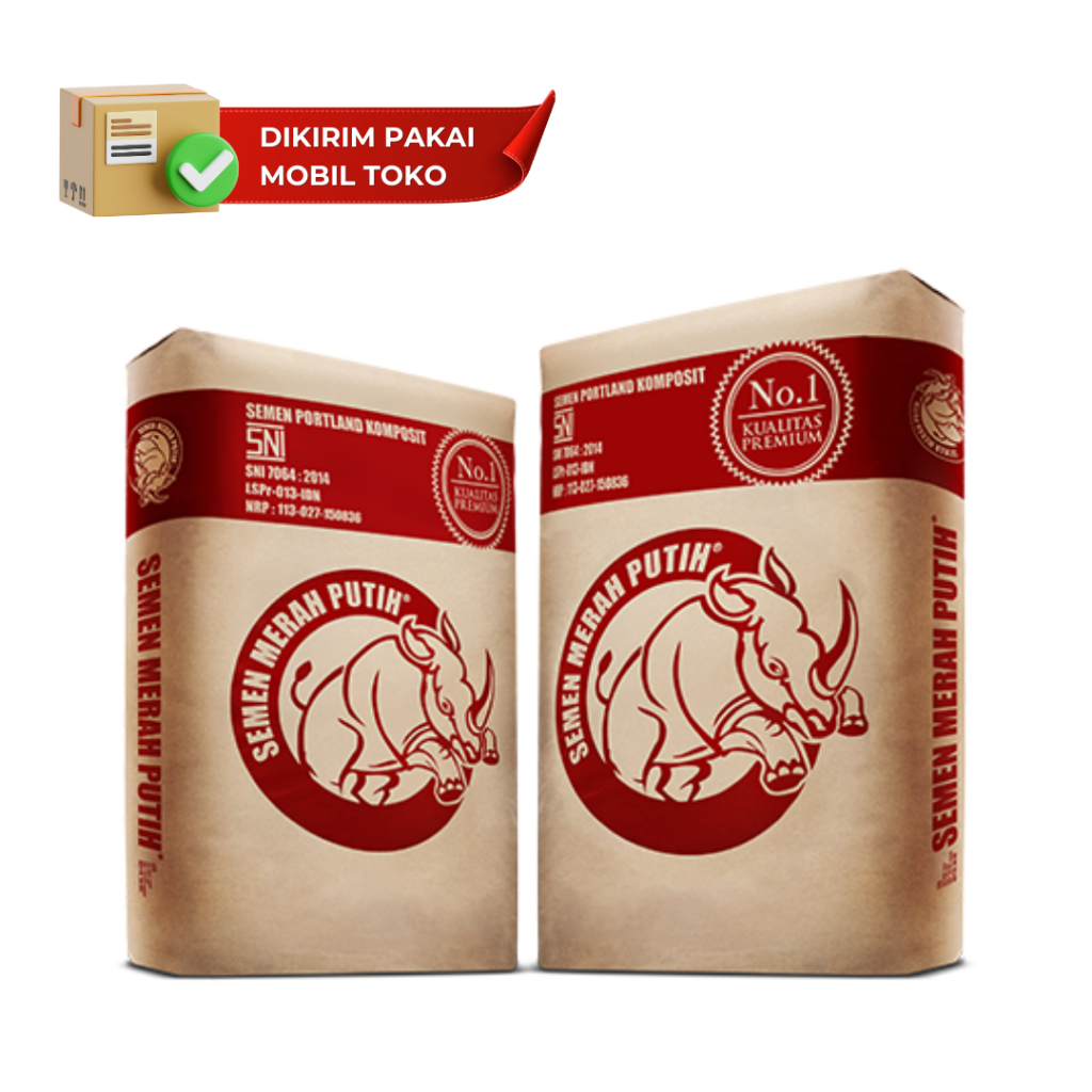 Jual SEMEN MERAH PUTIH SEMEN 40 KG | 200 ZAK 1 DO | Shopee Indonesia