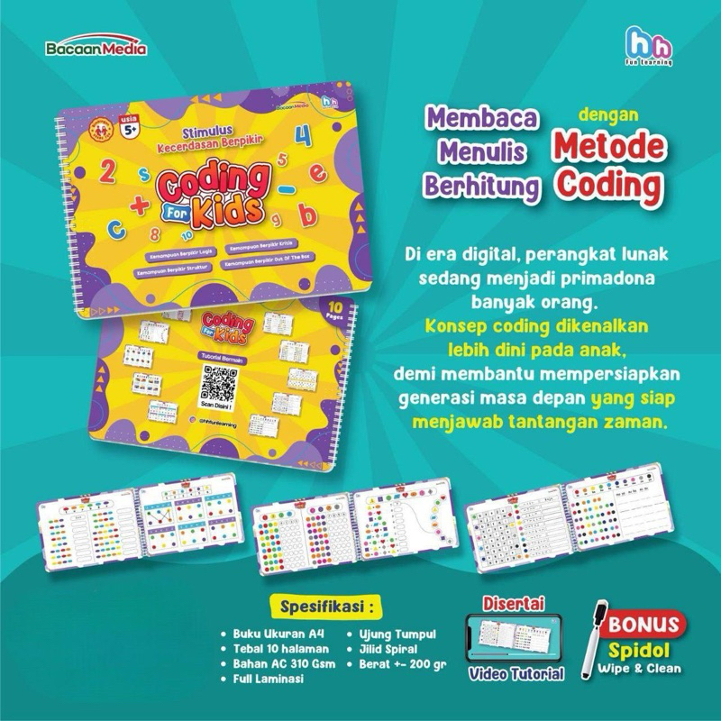 Jual Coding For Kids - Rekomendasi Buku Edukasi Belajar Coding Untuk ...