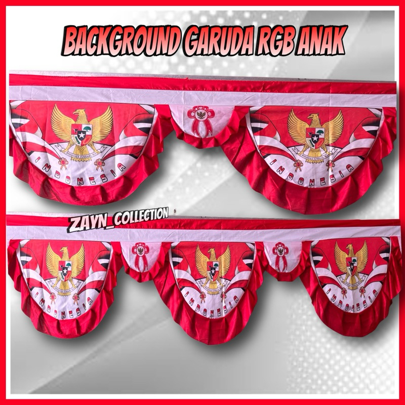 Jual BENDERA BACKGROUND GARUDA MERAH PUTIH ANAK 5 GELOMBANG (4METER) UMBUL UMBUL GELOMBANG ...