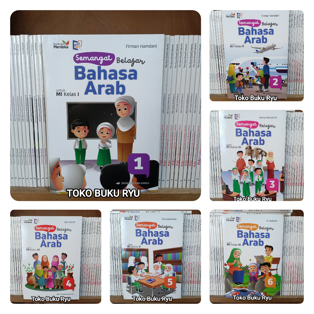 Jual Buku Semangat Belajar Bahasa Arab Kelas 1 2 3 4 5 6 MI Kurikulum Merdeka Erlangga | Shopee ...