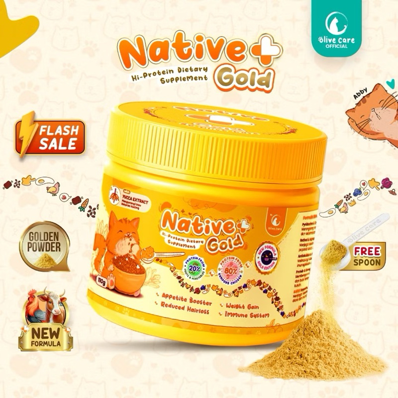 Jual Vitamin Native Plus Gold By Olive Care 110g | Shopee Indonesia