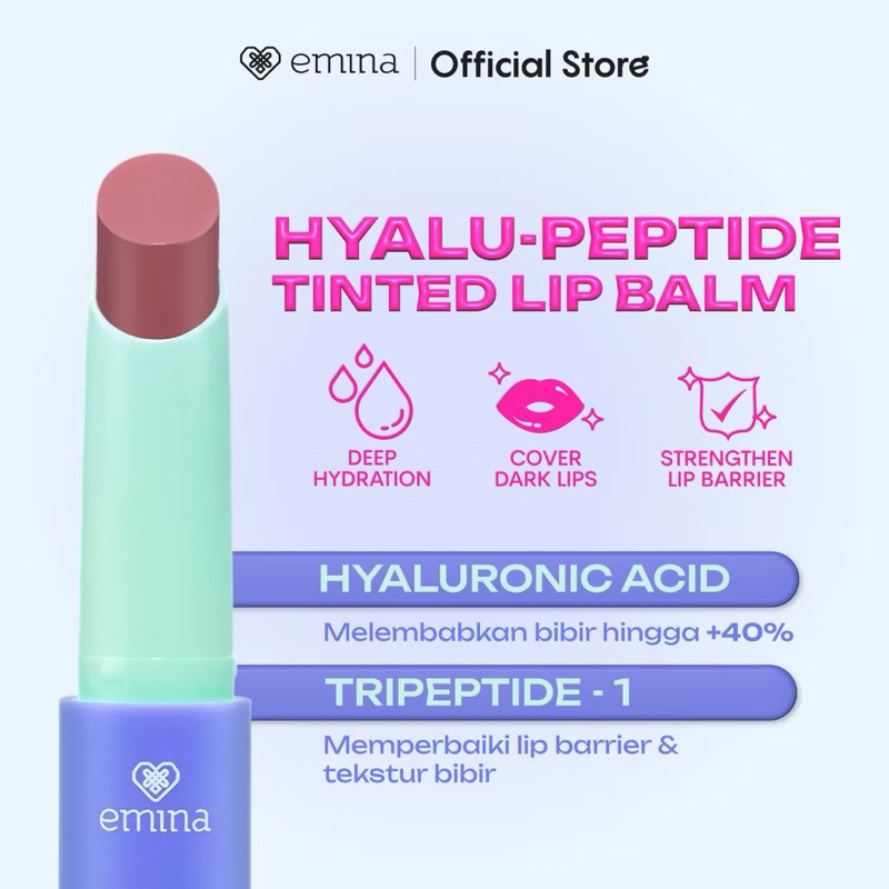 Jual Emina Hyalupeptide Color Melt Balm / Emina Color Melt balm / Emina ...