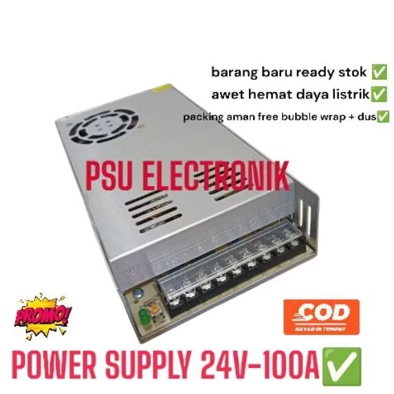Jual Power Suplay 24v 100a High Quality PSU 24volt 100a | Shopee Indonesia