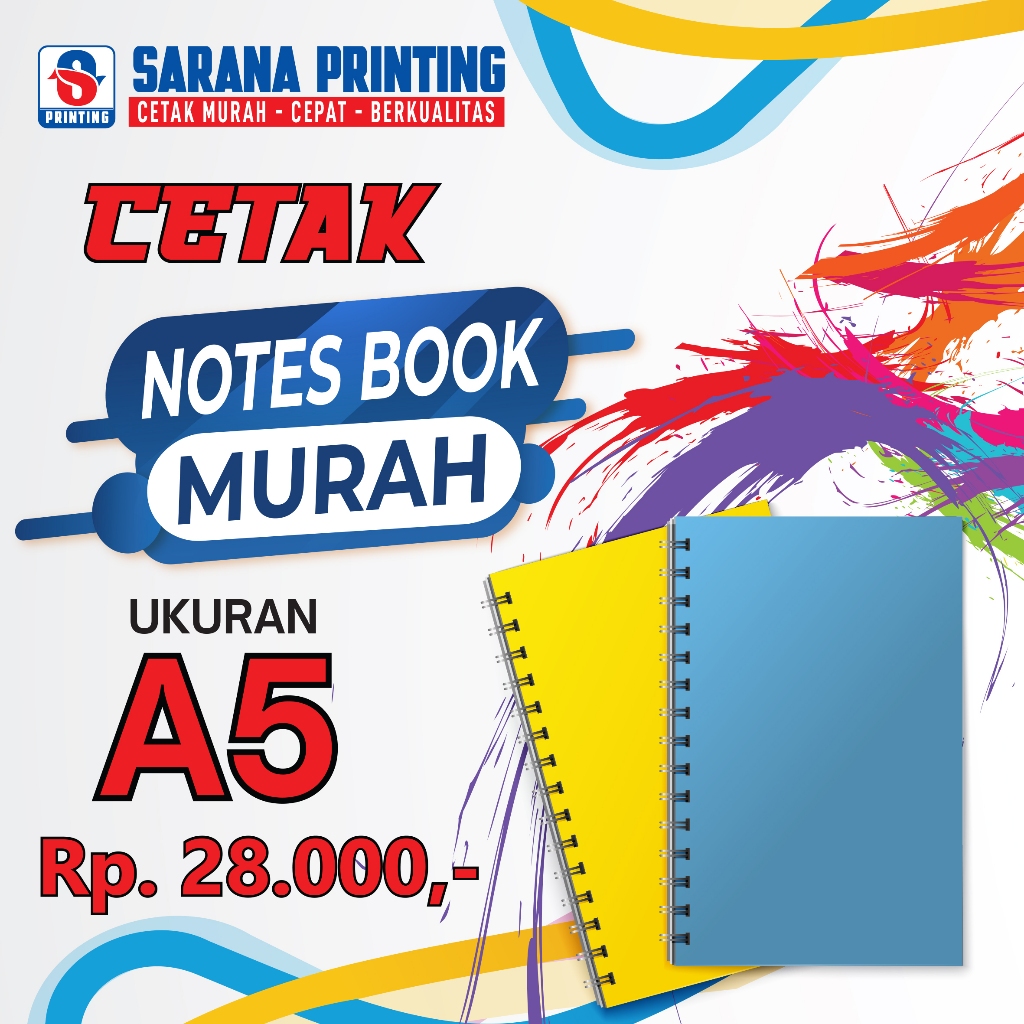 Jual CETAK / PRINT NOTES BOOK CUSTOME BUKU CATATAN ukuran A5 | Shopee ...