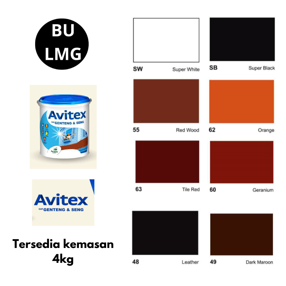 Jual Avitex Cat Geteng || Avitex Cat Atap Seng [Avitex Cat Genteng ...