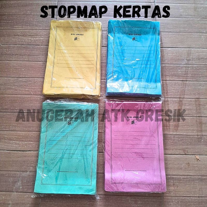 Jual [1 PACK = 50PCS ] STOPMAP KERTAS FOLIO/ MAP KERTAS [isi 50pcs ...