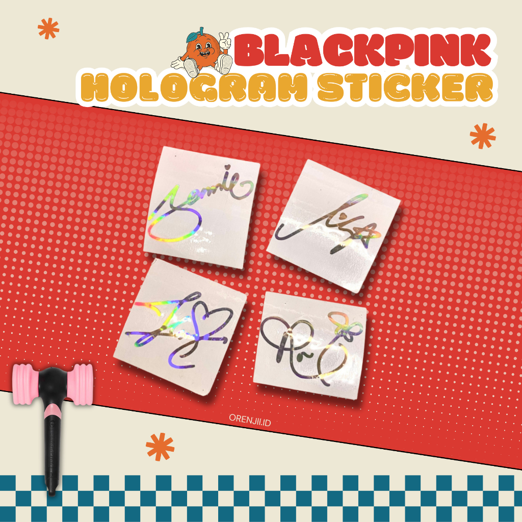 Jual [SATUAN] STIKER TANDA TANGAN BLACK PINK HOLOGRAM /STICKER SIGN TTD ...