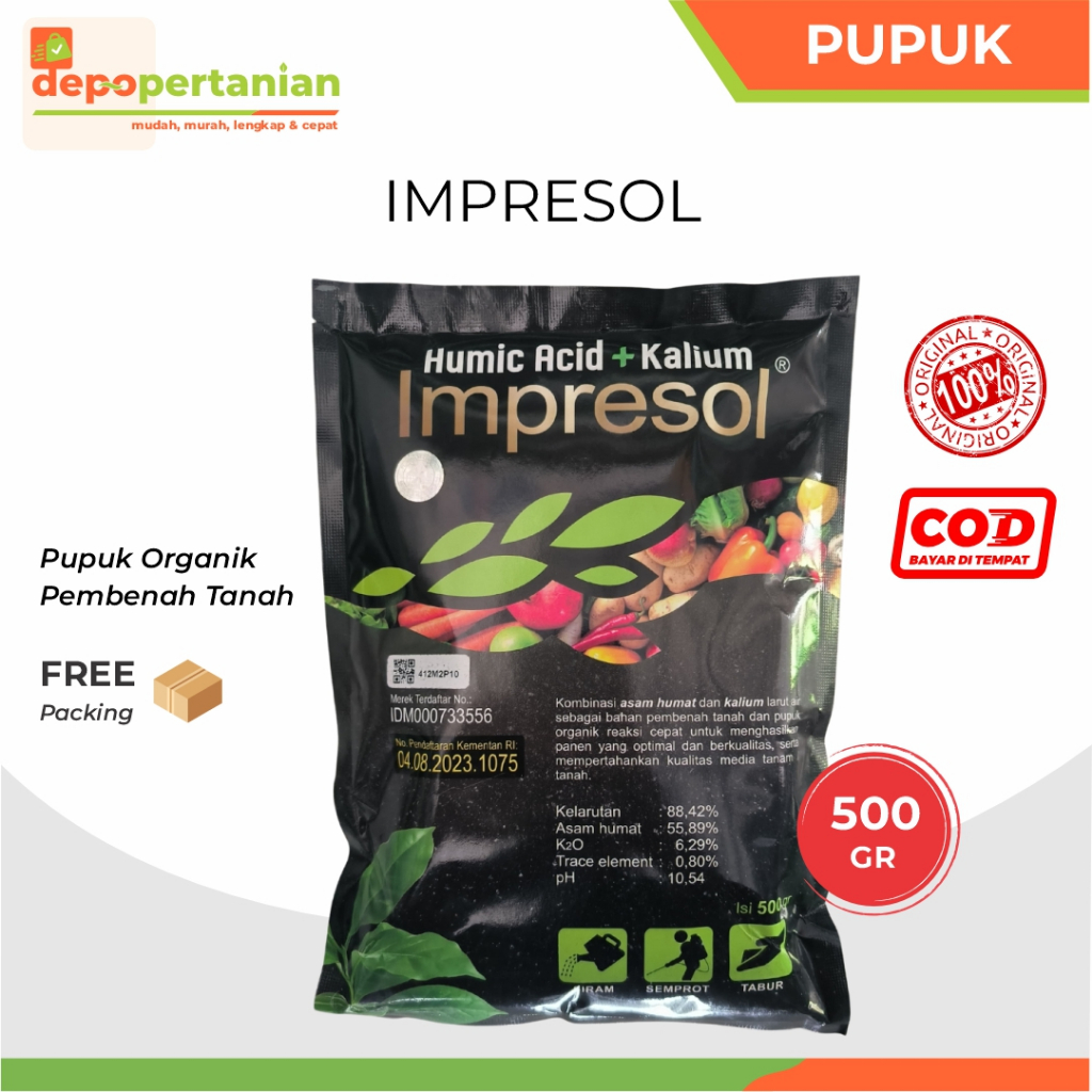 Jual Depo Pertanian - Impresol Humic Acid + Kalium 500 Gram Pupuk ...